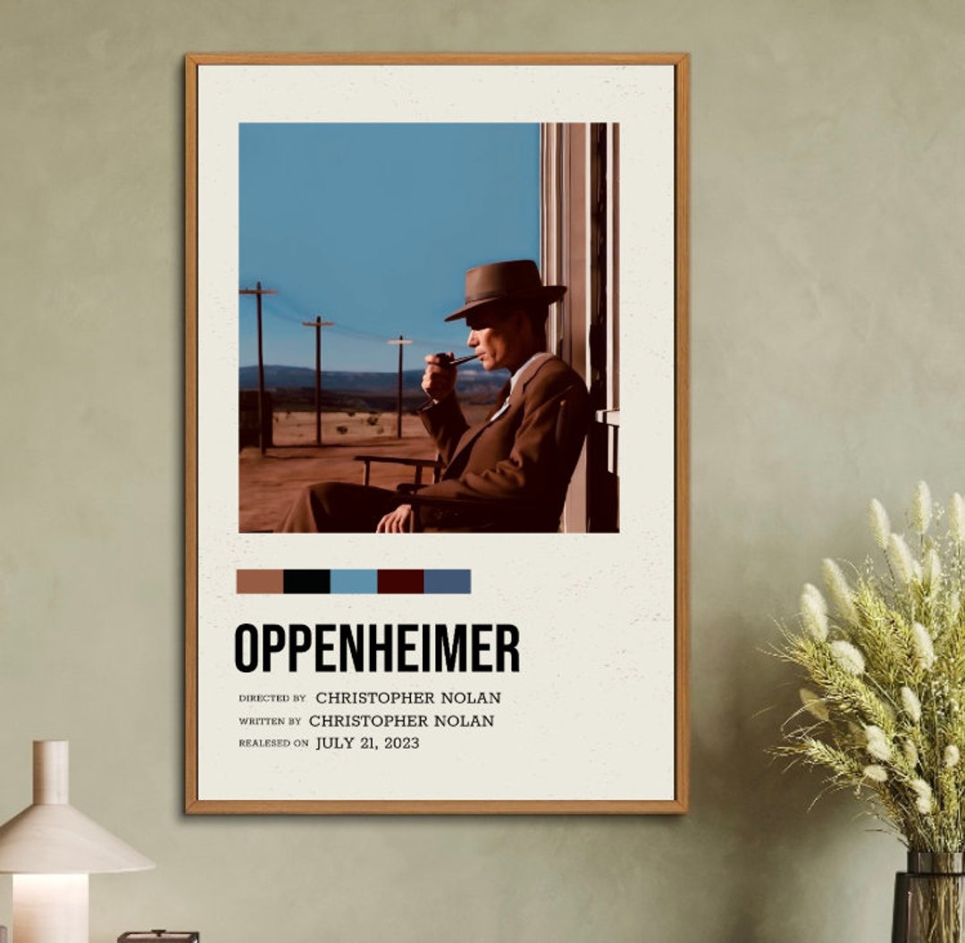 Oppenheimer Minimalist Movie Poster, 12x 18 Inch Movie Print, Film ...