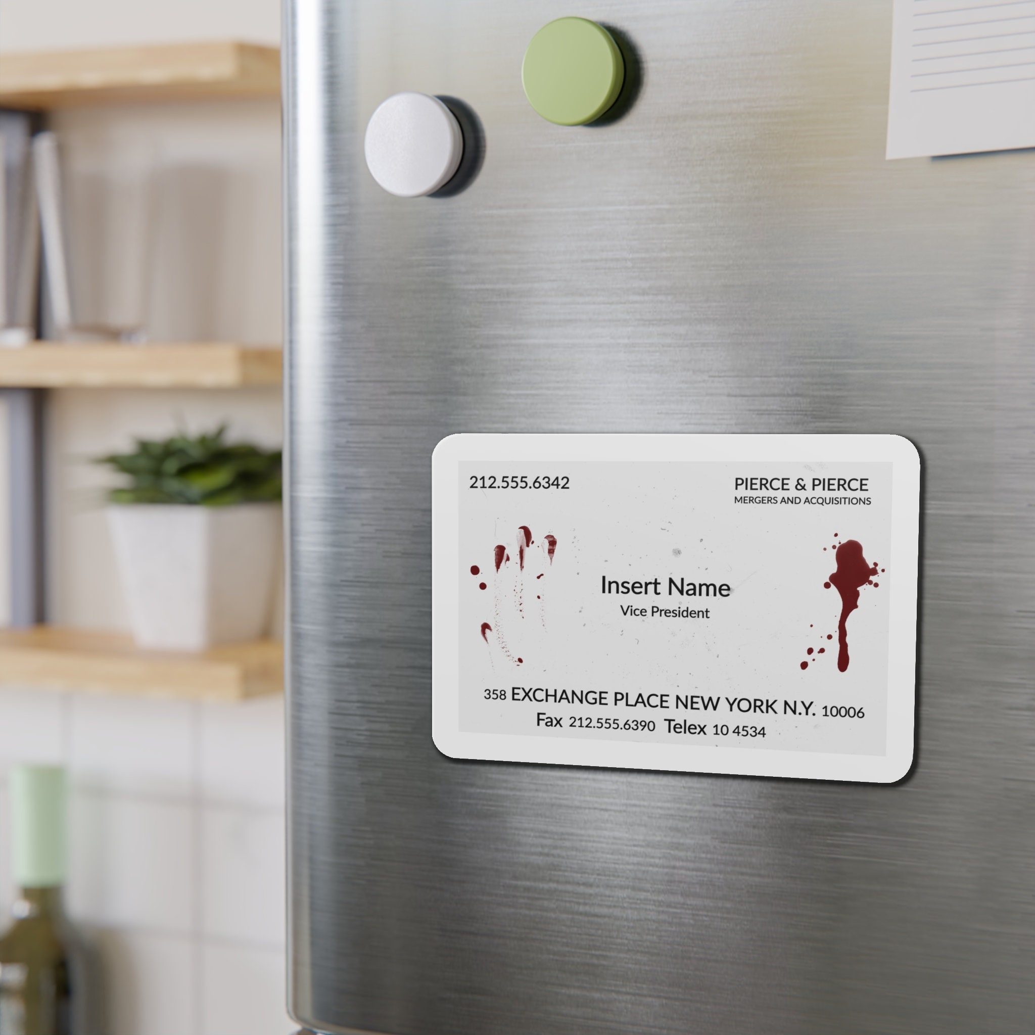 Custom American Psycho Magnet, Personalized Movie Magnet, Add Your Name ...