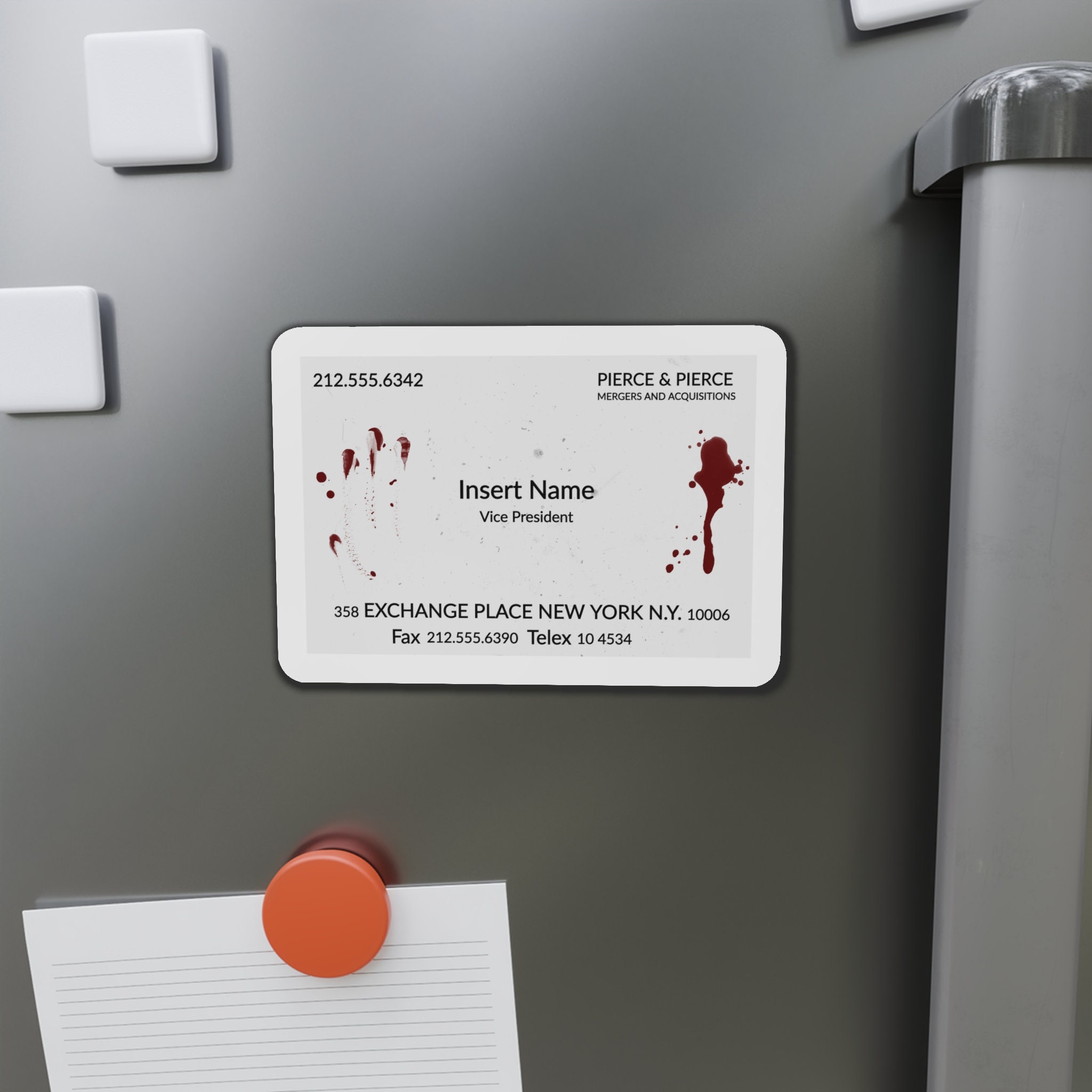 Custom American Psycho Magnet, Personalized Movie Magnet, Add Your Name ...