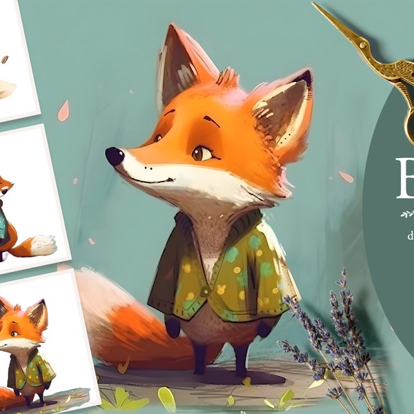 Whimsical Fox - Etsy