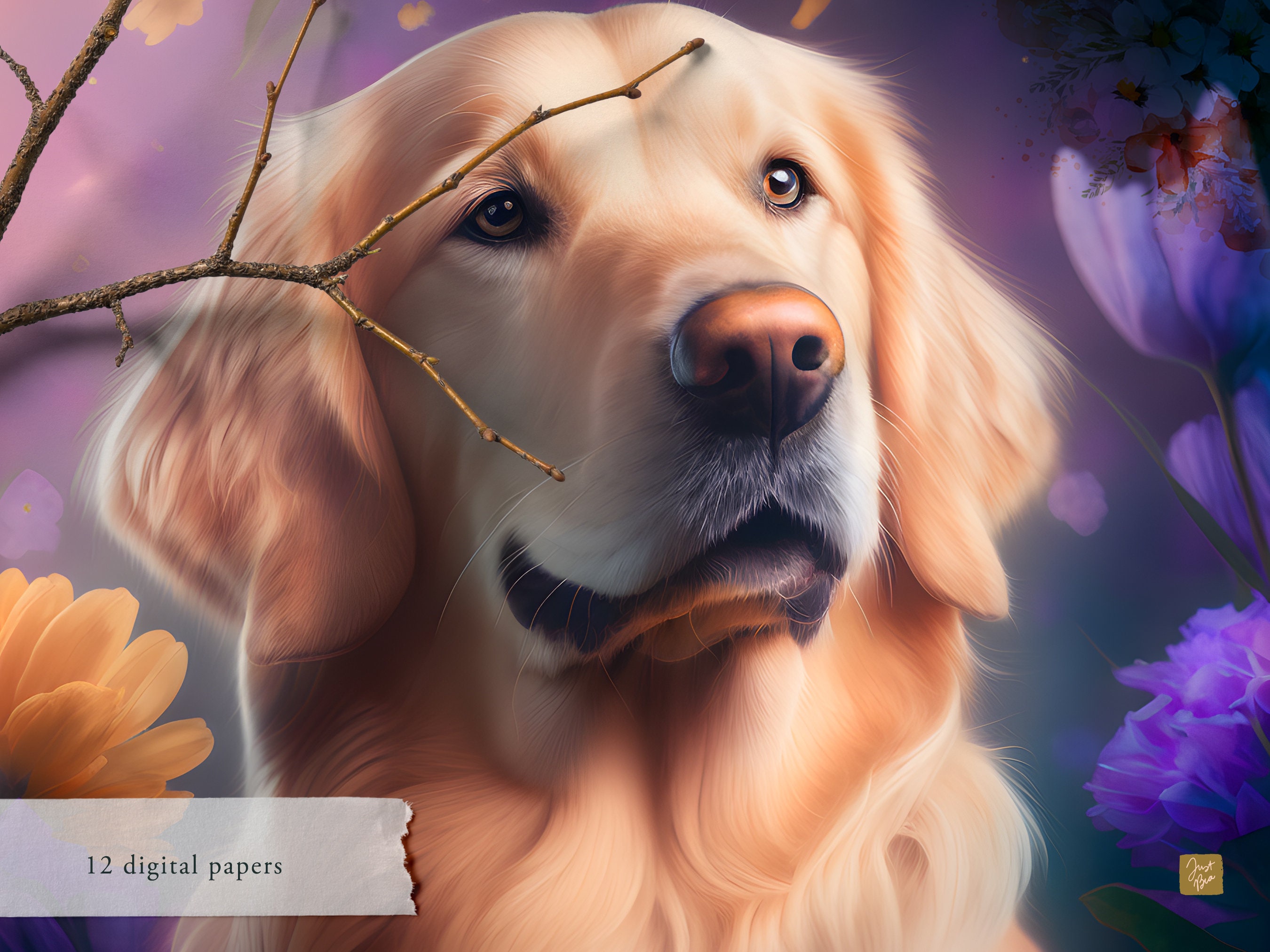 Dog Digital Papers, Cute Dogs, Puppy Dog, Cute Animals Paper Pack, Dog ...