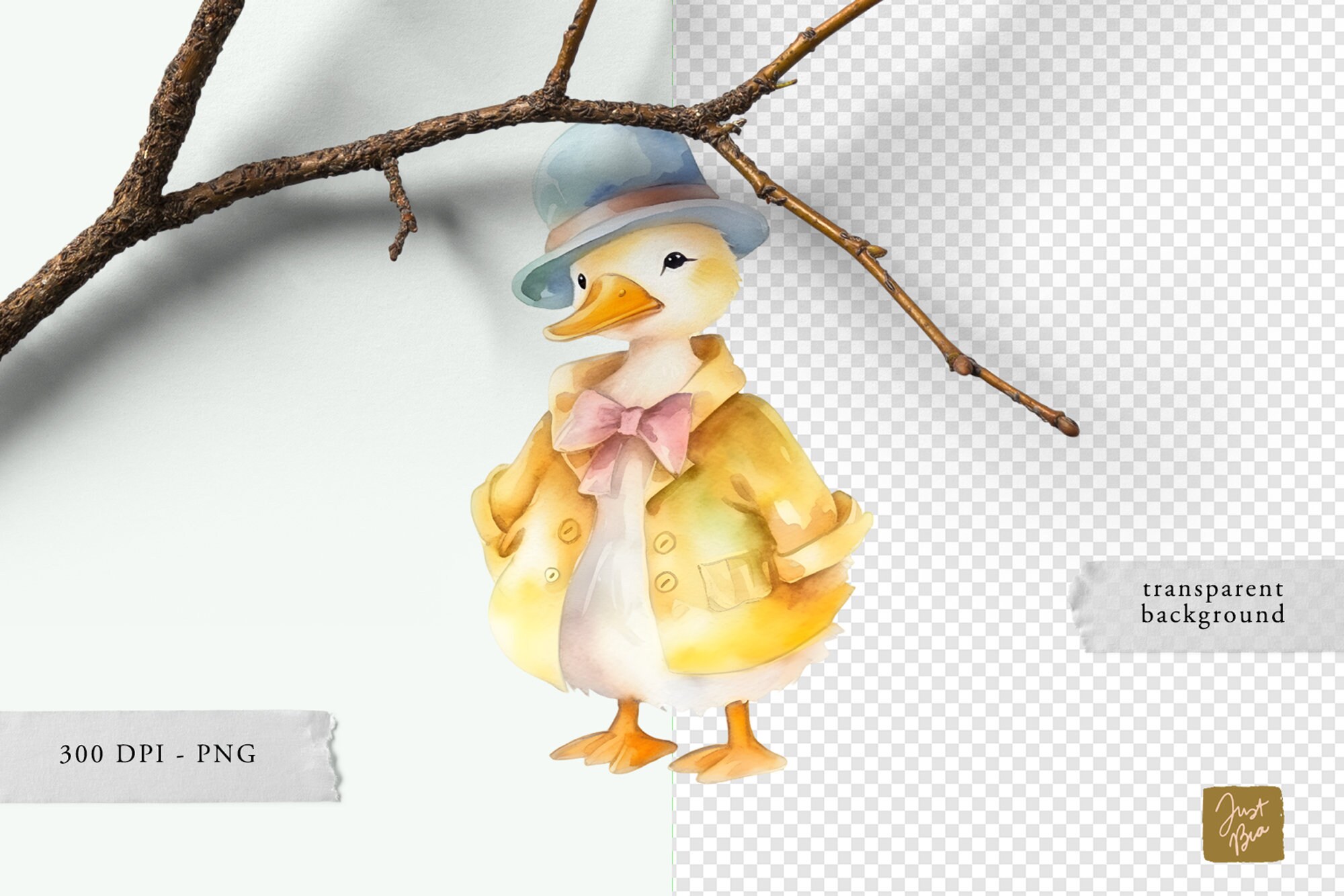Duckling Clipart, Cute Duckling Design Bundle, Spring Duckling ...