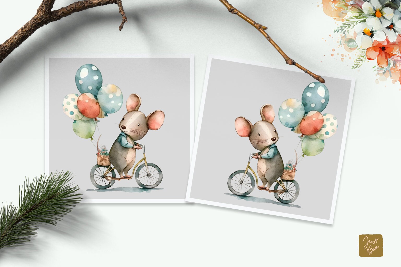 Mouse Clipart Whimsical Watercolor Mouse Clipart Watercolor - Etsy
