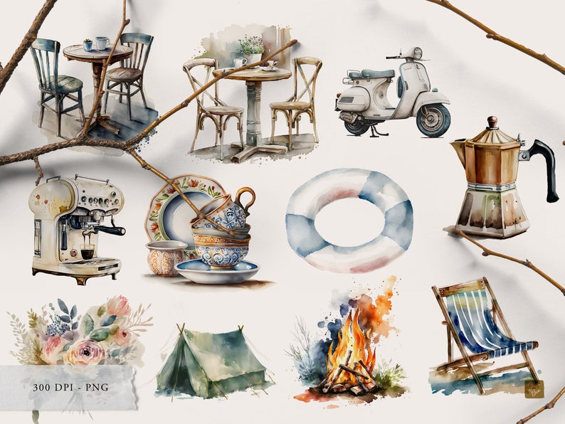 Italy Clipart Italy Graphics Italian Cuisine Clipart Set - Etsy