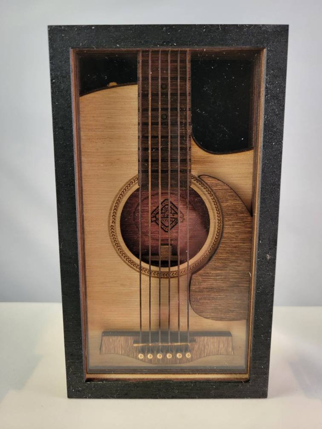 Framed Acoustic Guitar | Guitar Wall Art | Music Lover Décor | Gift for ...