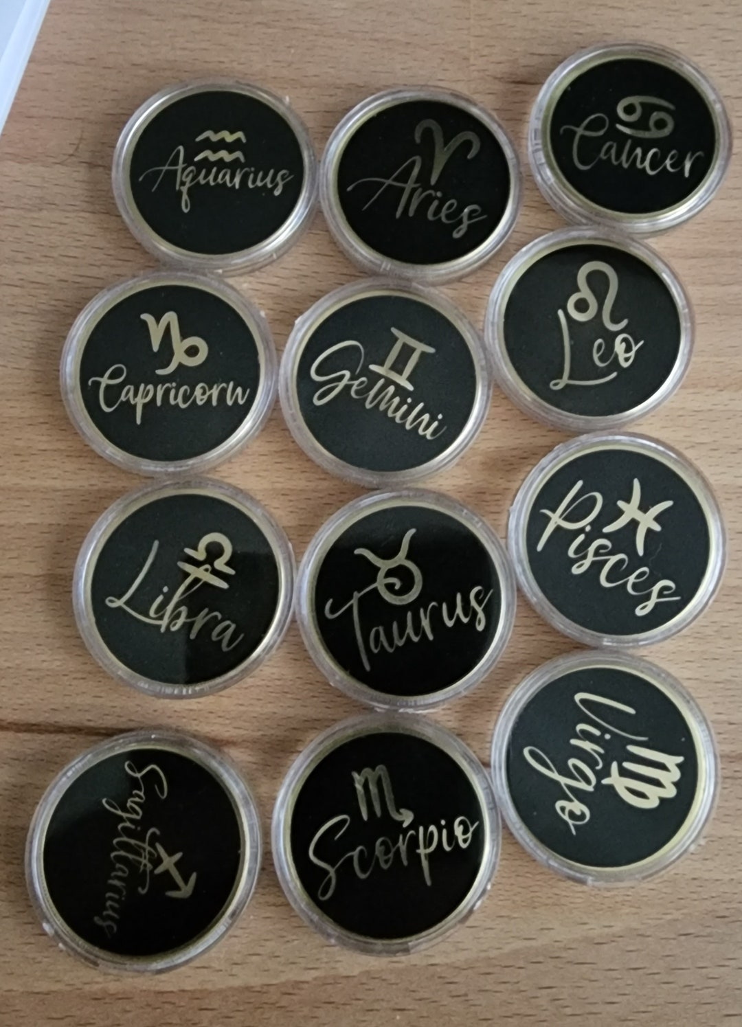 Zodiac Coins - Birthday Month - Star Sign - 3 Sizes! - Etsy