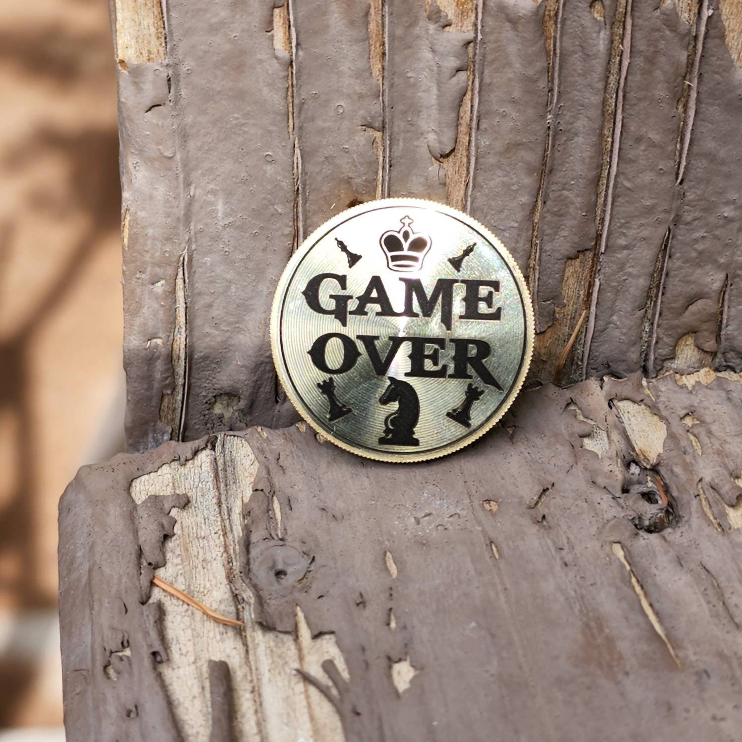 Chess Token Game Over Coin - 3 Sizes! - Etsy