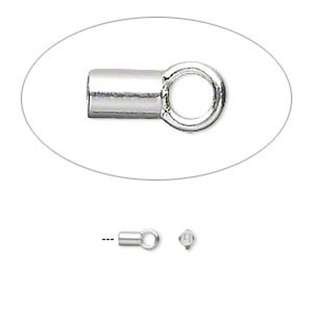 Crimp Tube - Tube Crimp Bead - Silver Crimps, 10pcs, Leather Closure ...