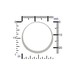 Circle Link Sterling Silver Circle Frame Pendant Geometric Links ...