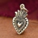 Sacred Heart - Sterling Silver Sacred Heart Charm - Religious, Catholic ...