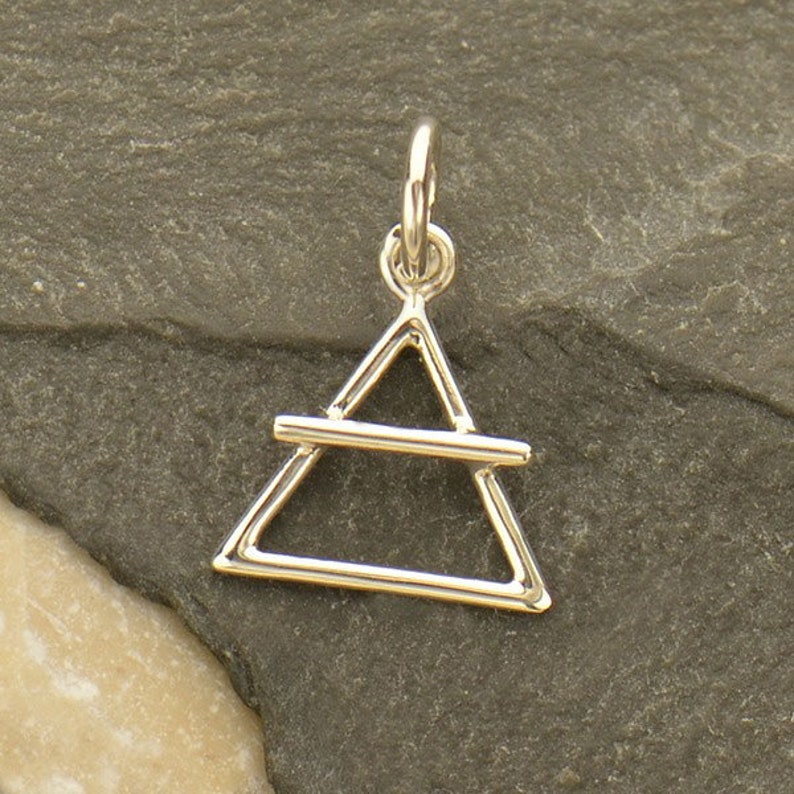 Air Sterling Silver Elemental Air Charm Geometric Charms - Etsy