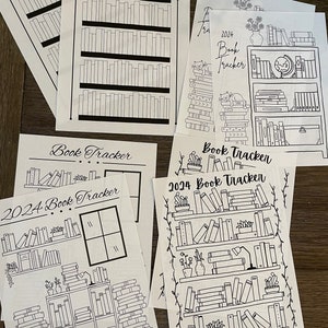 2024 Printable Reading Goal Tracker, Reading Bookshelf Tracker, Reading ...