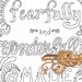 Scripture Coloring Page Mark 12:30. Love the Lord With All Your Heart ...