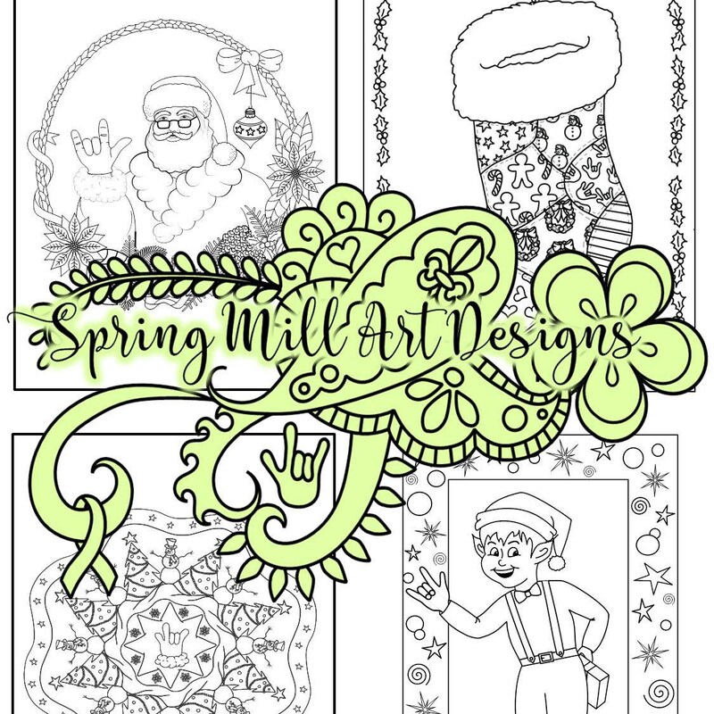 Christmas Signs in Asl - Etsy