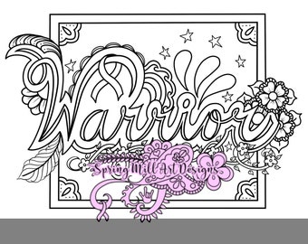 cancer ribbon coloring pages printable