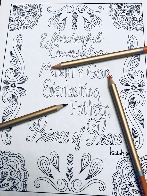 Coloring Page Wonderful Counselor Printable | Etsy