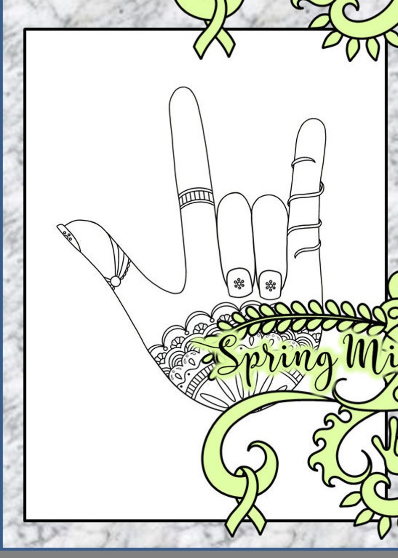 ASL I Love You Signs Set 1 Consisting of 4 Printable - Etsy