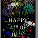 Let's Celebrate! Happy 4th of July Fireworks Coloring Page in Two ...