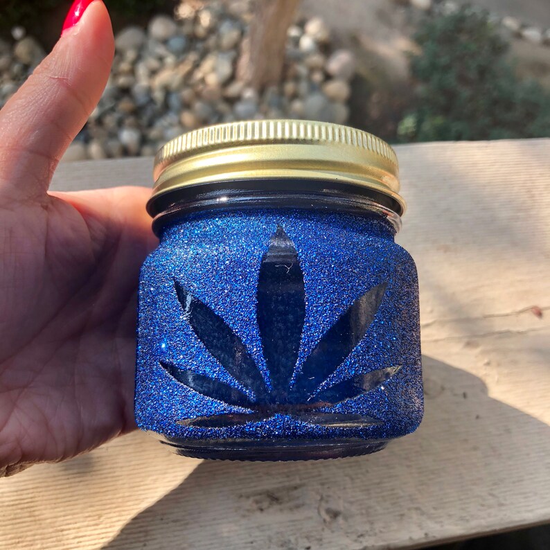 Stash Jar Glass Stash Jar Stoner Gifts for Her Small Stash - Etsy