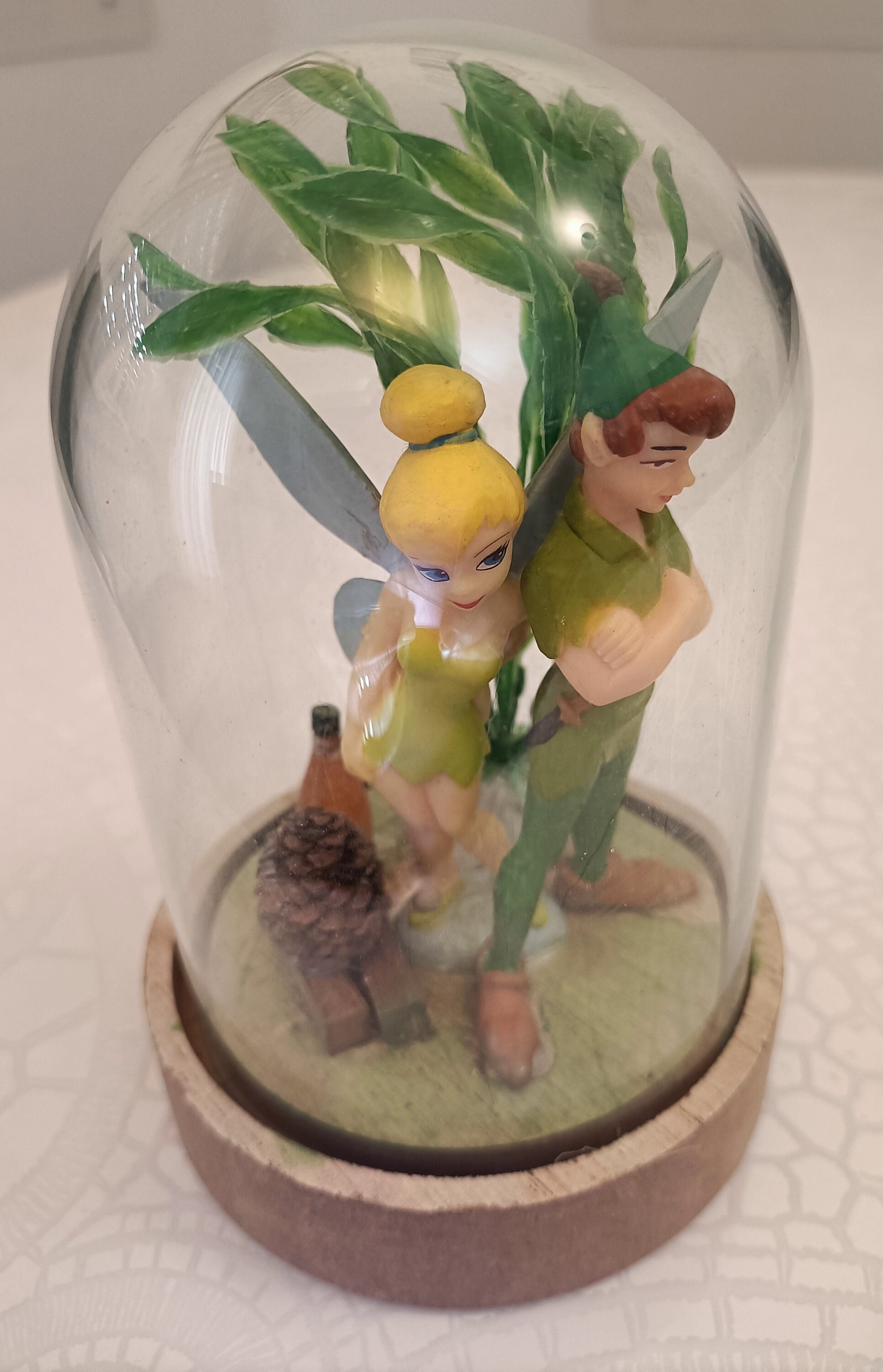 Glass Bell With Scene From Peter Pan and Tinkerbell - Etsy
