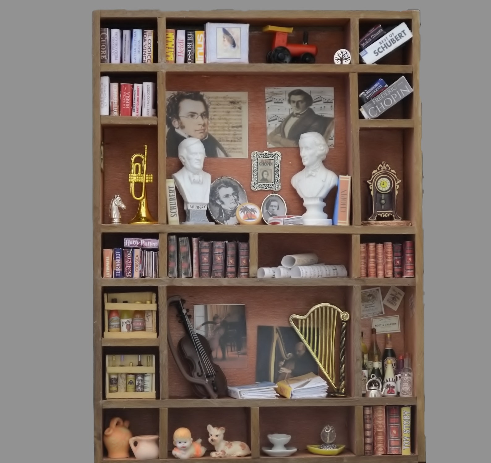 Handmade Wooden Bookcase or Bulletin Board With Musical Theme - Etsy