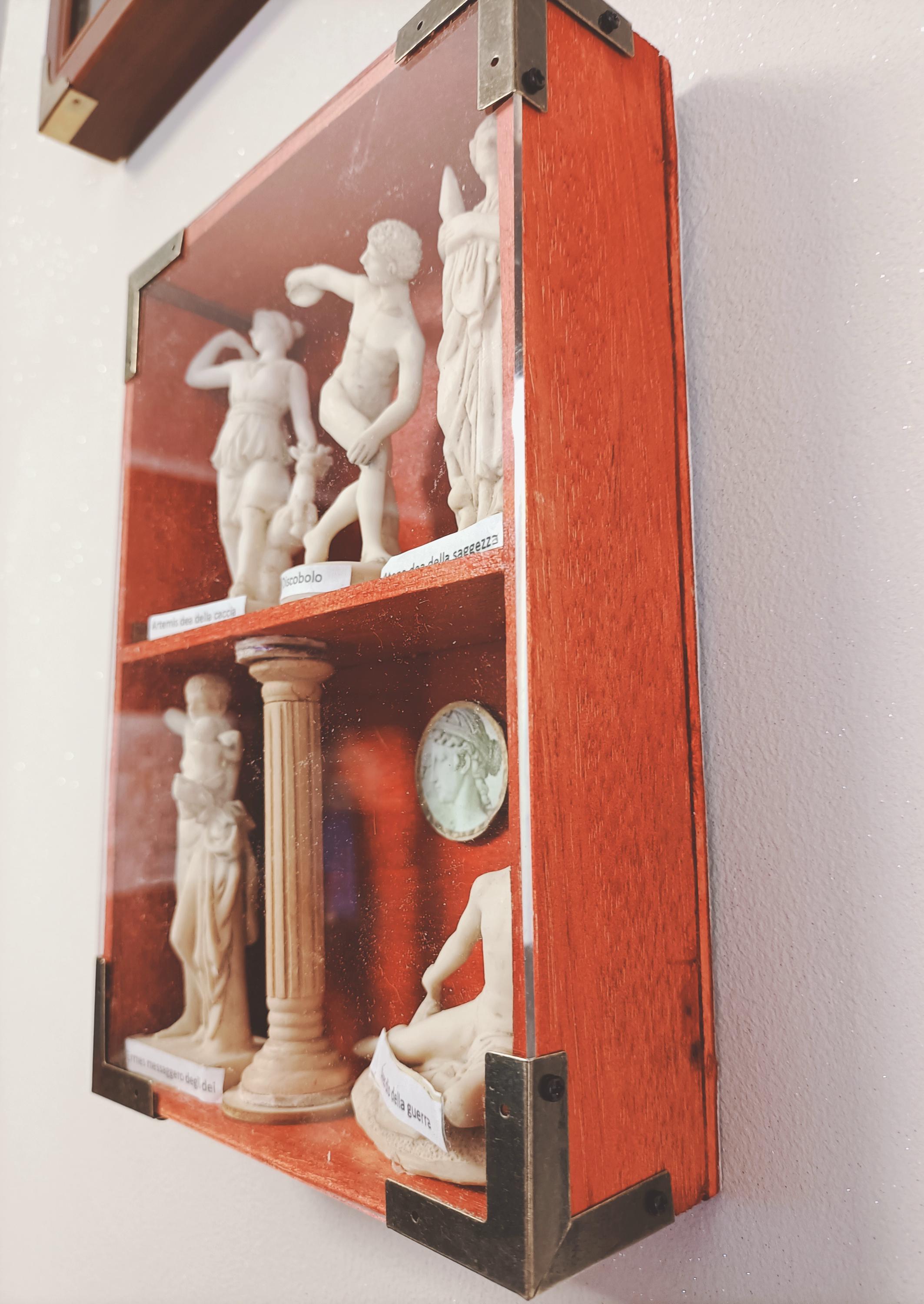 Ancient Greek Style Wooden Notice Board With Plexiglass Protection ...