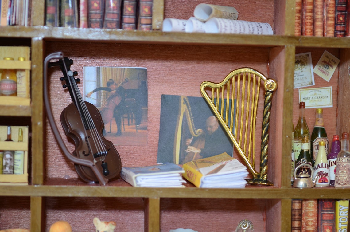 Handmade Wooden Bookcase or Bulletin Board With Musical Theme - Etsy