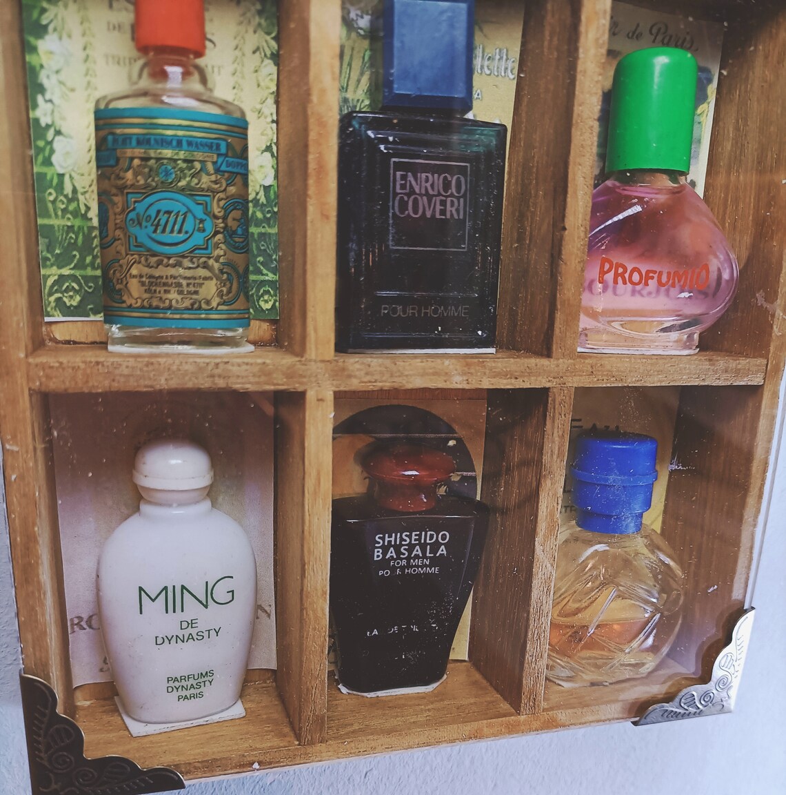 Perfume Themed Wooden Display Case With Protective Plexiglass - Etsy