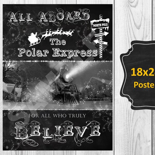 Polar Express Sign - Etsy