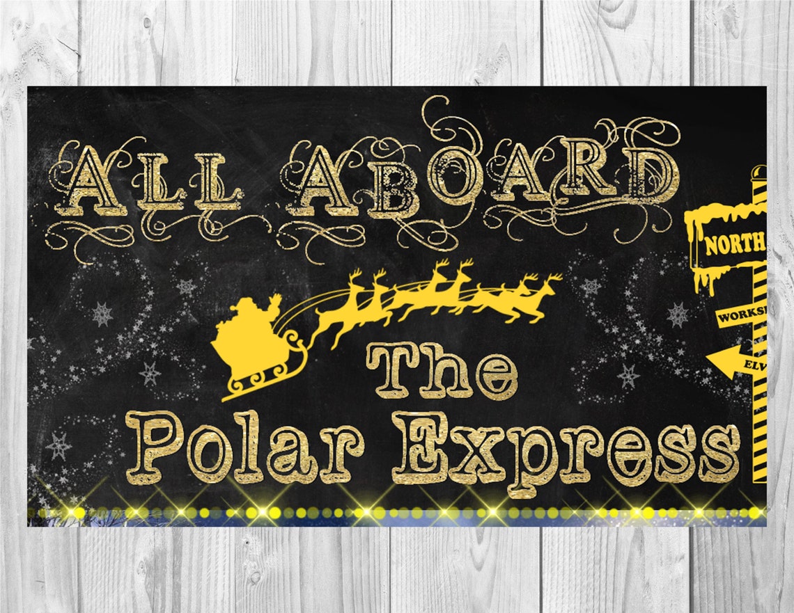 Polar Express Poster 18x24, Printable, Instant Download - Etsy