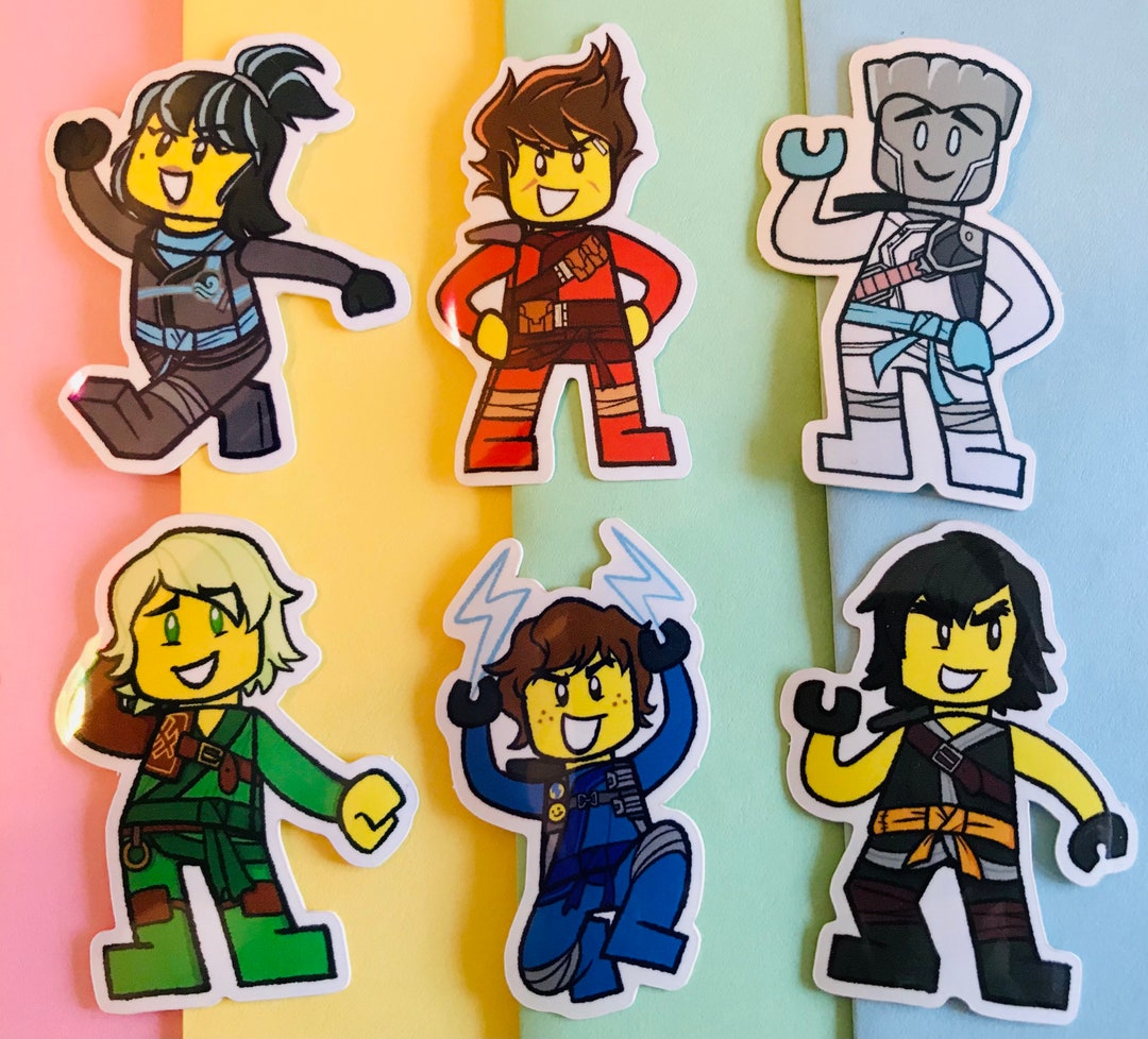 Elemental Masters Ninjago Inspired Stickers - Etsy