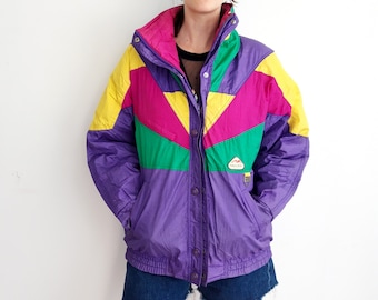 90s Neon Jacket | Etsy