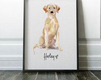 Dog print | Etsy