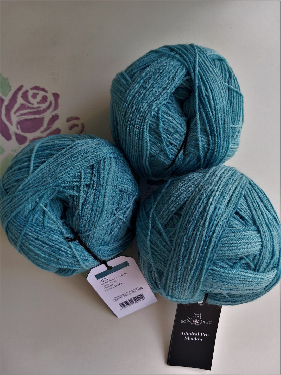 Admiral Pro Shadow "malachite" 75% Virgin Wool (organic Strong Quality ...