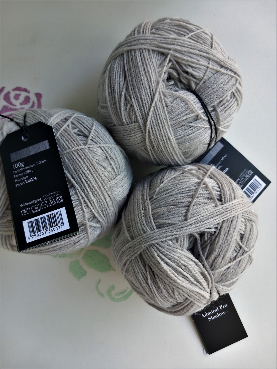 Admiral Pro Shadow porcelain 75% Virgin Wool organic Strong Quality ...