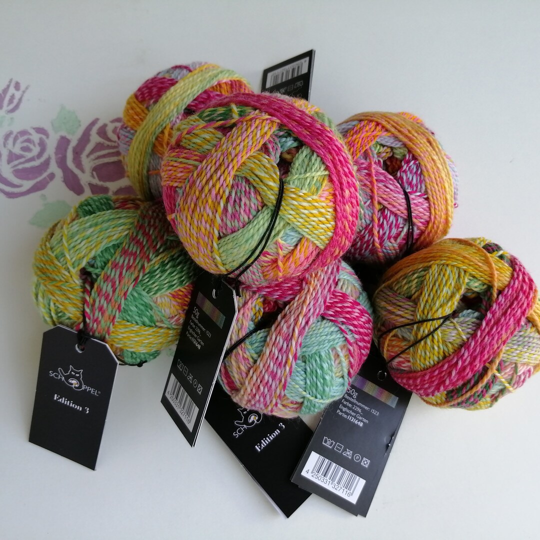 Edition 3 english Garden by Schoppel Wolle Yarn, Coulor Gradient, Extra ...