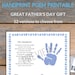 Handprint Poem Printable - Father's Day Gift - Preschool Graduation - Etsy