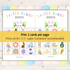 Easter Bingo - Easter Printable - Easter Activities - Etsy