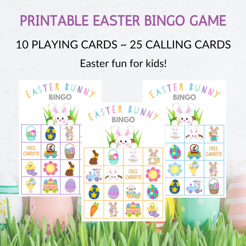 Easter Bingo Easter Printable Easter Activities - Etsy