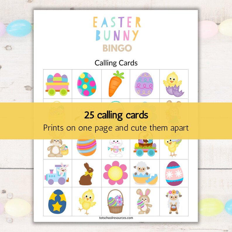 Easter Bingo Easter Printable Easter Activities - Etsy