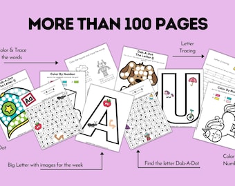 Letter of the Week Preschool Curriculum, Weekly A-Z Preschool Themes ...