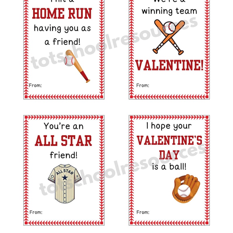Baseball Valentine - Etsy