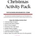 Christmas Activity Pack: Printable Holiday Games (PDF Download) - Etsy