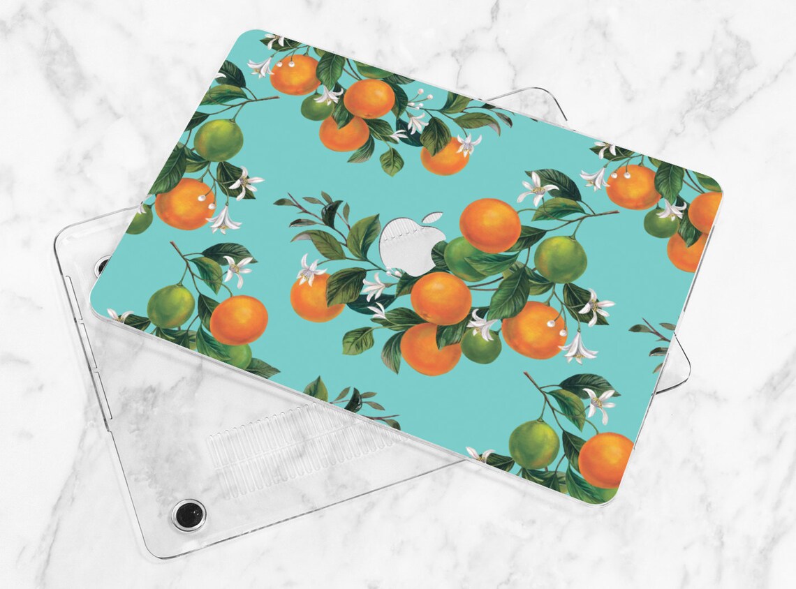 Macbook Case Orange Case Turquoise Macbook Hard Case A1932 - Etsy