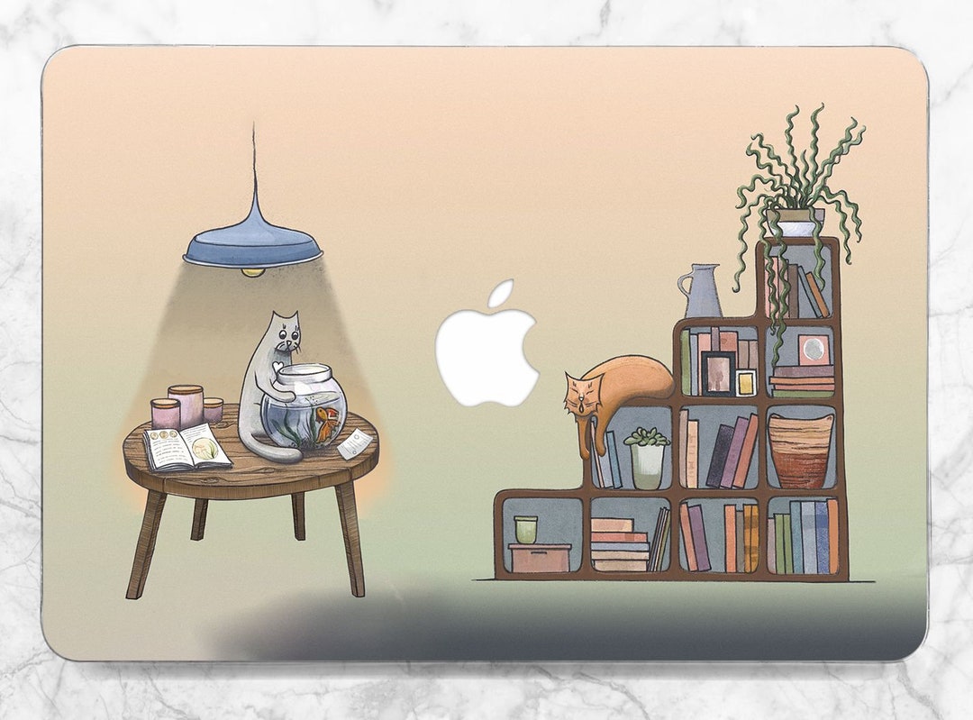 MacBook Case Books Cute Cats Print MacBook Case Cool MacBook Case ...