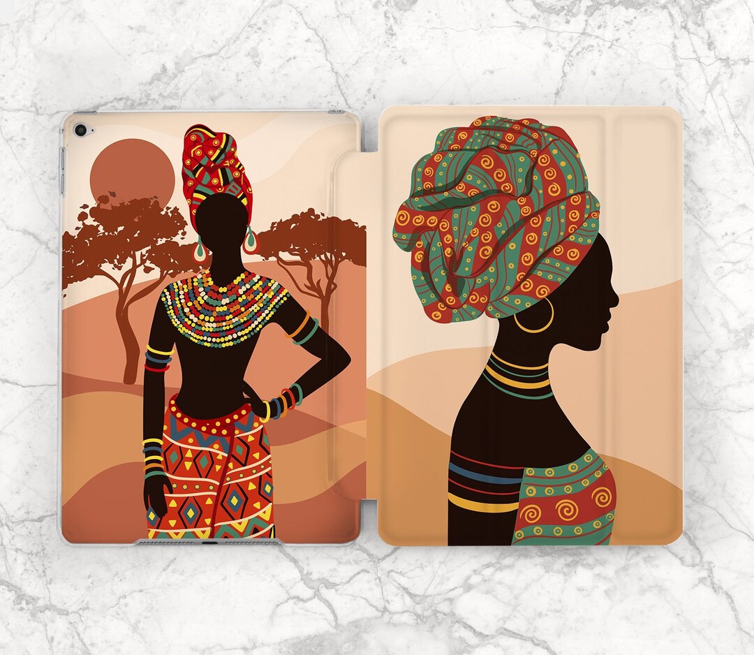 Black Woman Print Aesthetic Girl Case iPad Case African iPad Smart Case ...