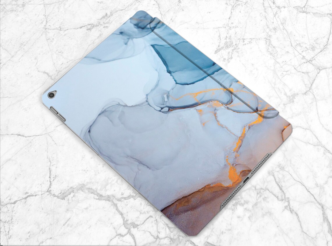 Blue marble iPad case name Custom case iPad 11 2020 iPad case | Etsy