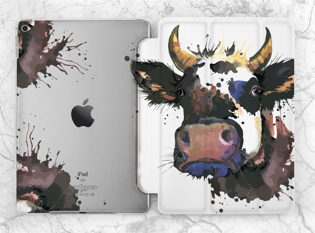 IPad Case Cow Case Animal iPad 2020 Case iPad Flip Stand iPad Case 12 9 ...