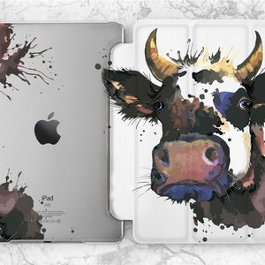 IPad Case Cow Case Animal iPad 2020 Case iPad Flip Stand iPad Case 12 9 ...