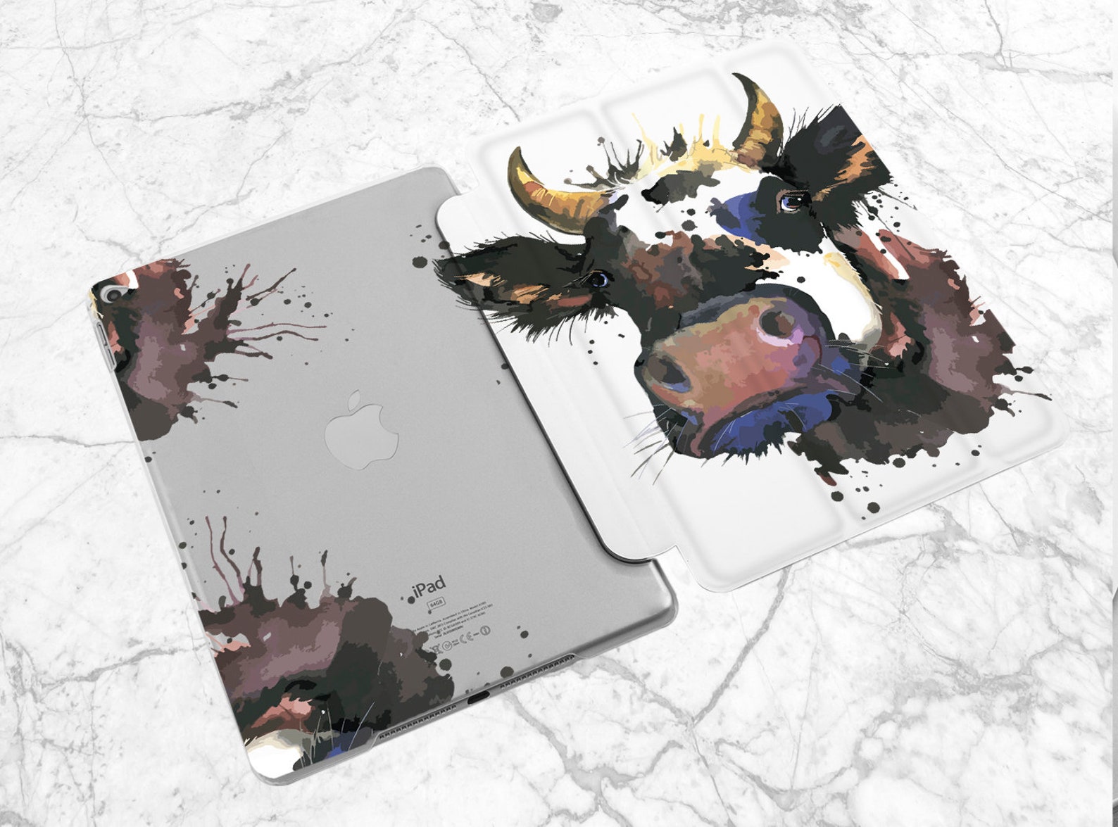Ipad Case Cow Case Animal Ipad 2020 Case Ipad Flip Stand Ipad - Etsy